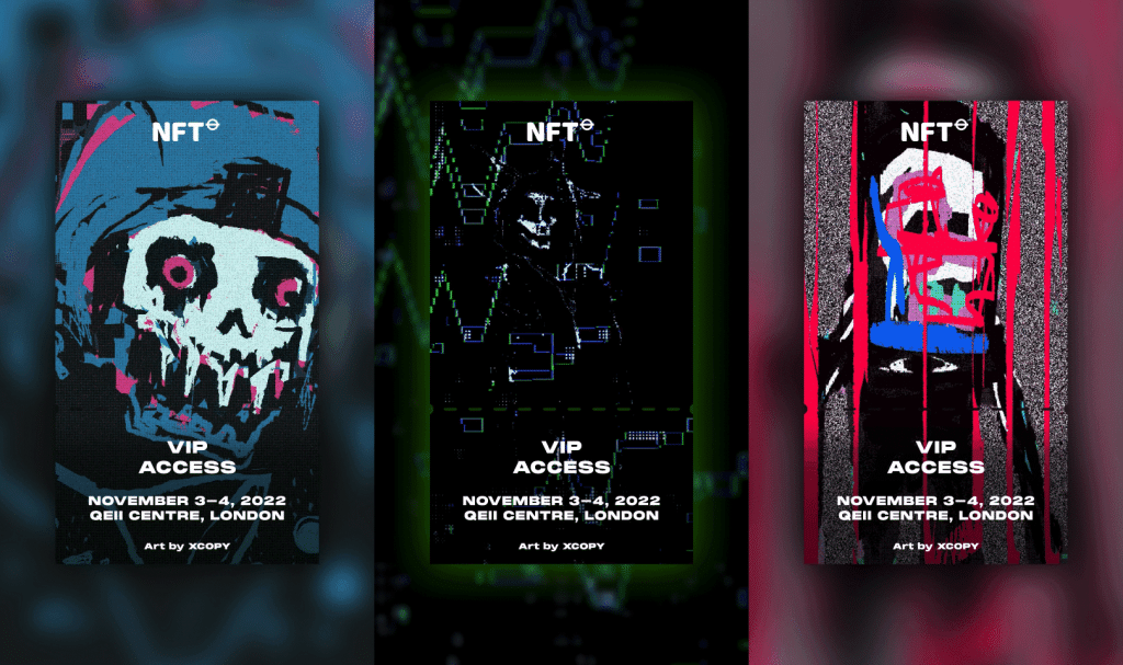 NFT.LONDON VIP NFT Tickets Will Feature Xcopy Artwork
